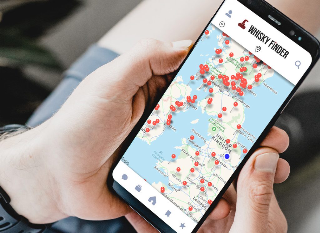 Stark Marketing - Work, Whisky Finder Mobile App