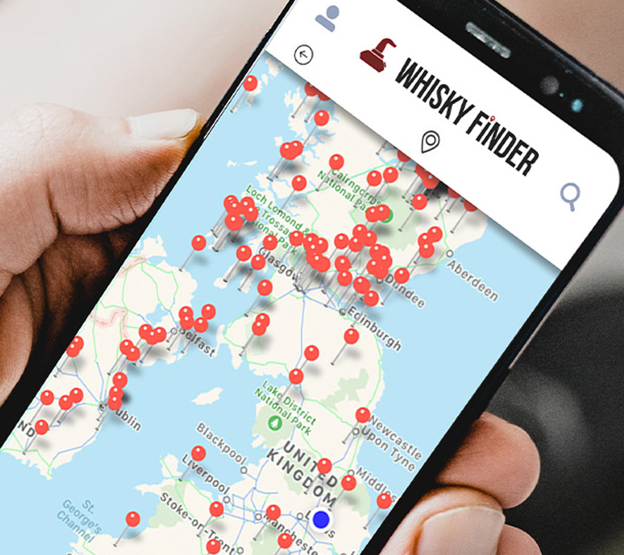 Stark Marketing - Work, Whisky Finder Mobile App